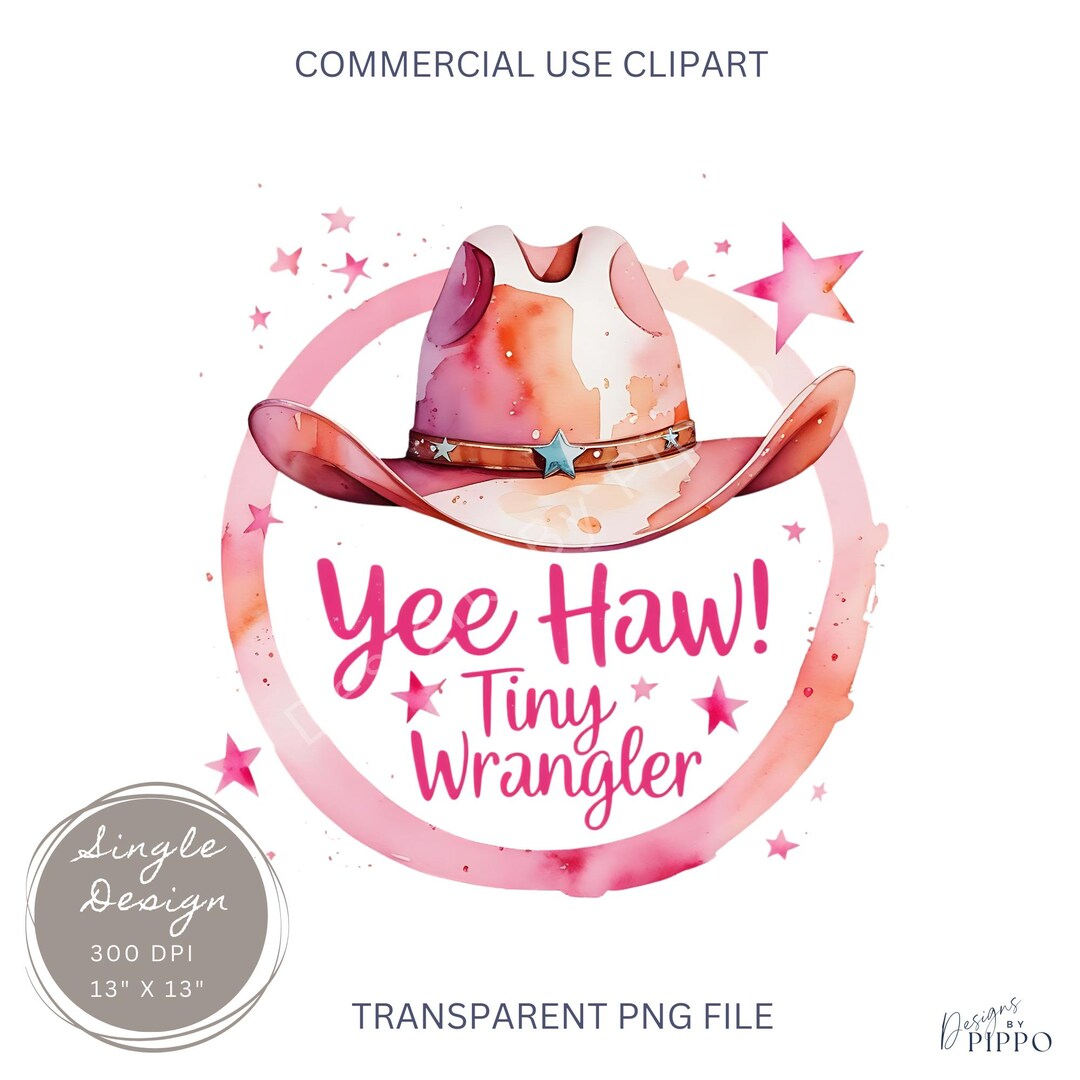 Tiny Wrangler PNG, Western Baby Girl Shower, Kids Cowboy Sublimation ...