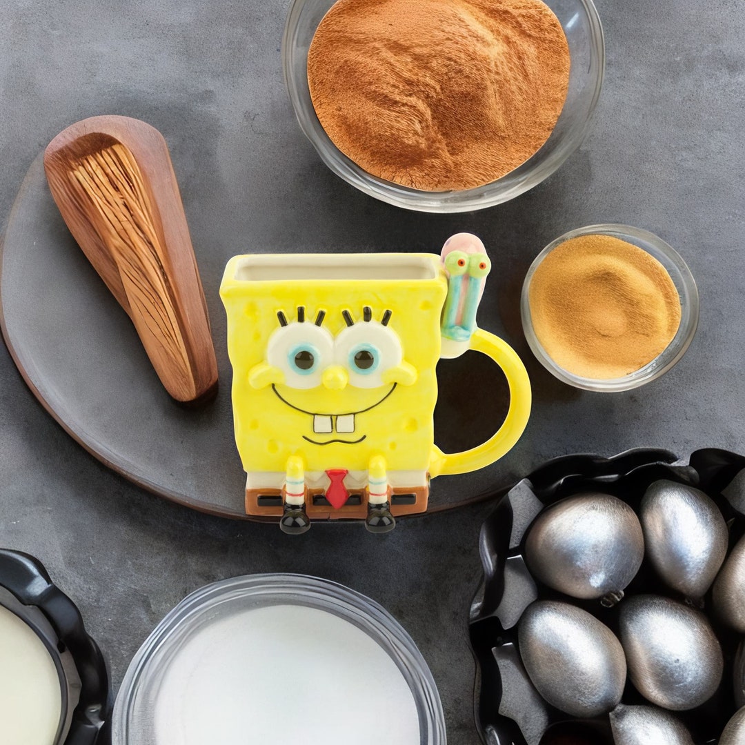 Spongebob Squarepants Stoneware Coffee Mug - Etsy