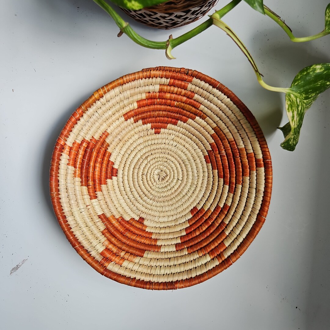 Vintage Southwest Navajo Inspired Basket 8-10 Inches, Handwoven ...