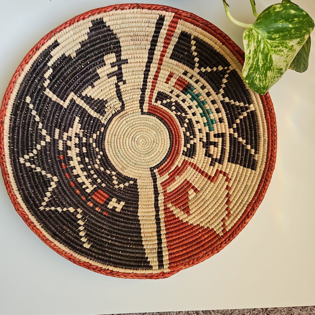 Authentic Southwest Navajo Inspired Woven Baskets 13.5-14 Inch ...