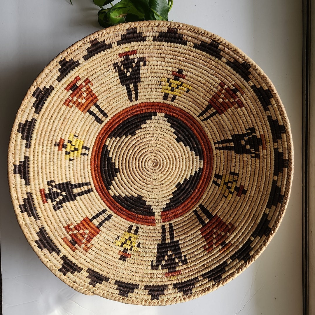 Authentic Southwest Navajo Inspired Woven Dream Baskets 13.5-14 Inch ...