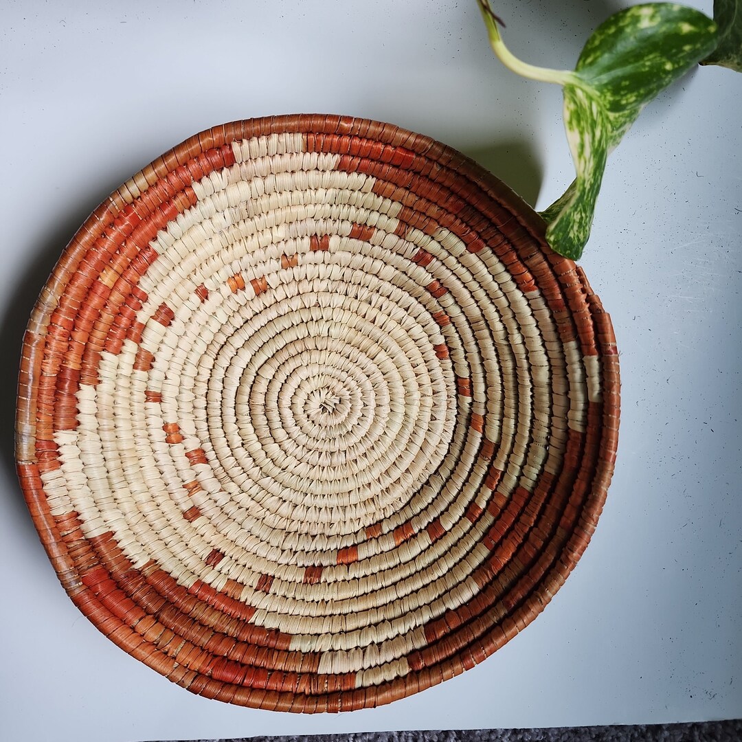 Vintage Southwest Navajo Inspired Basket 8-10 Inches, Handwoven ...