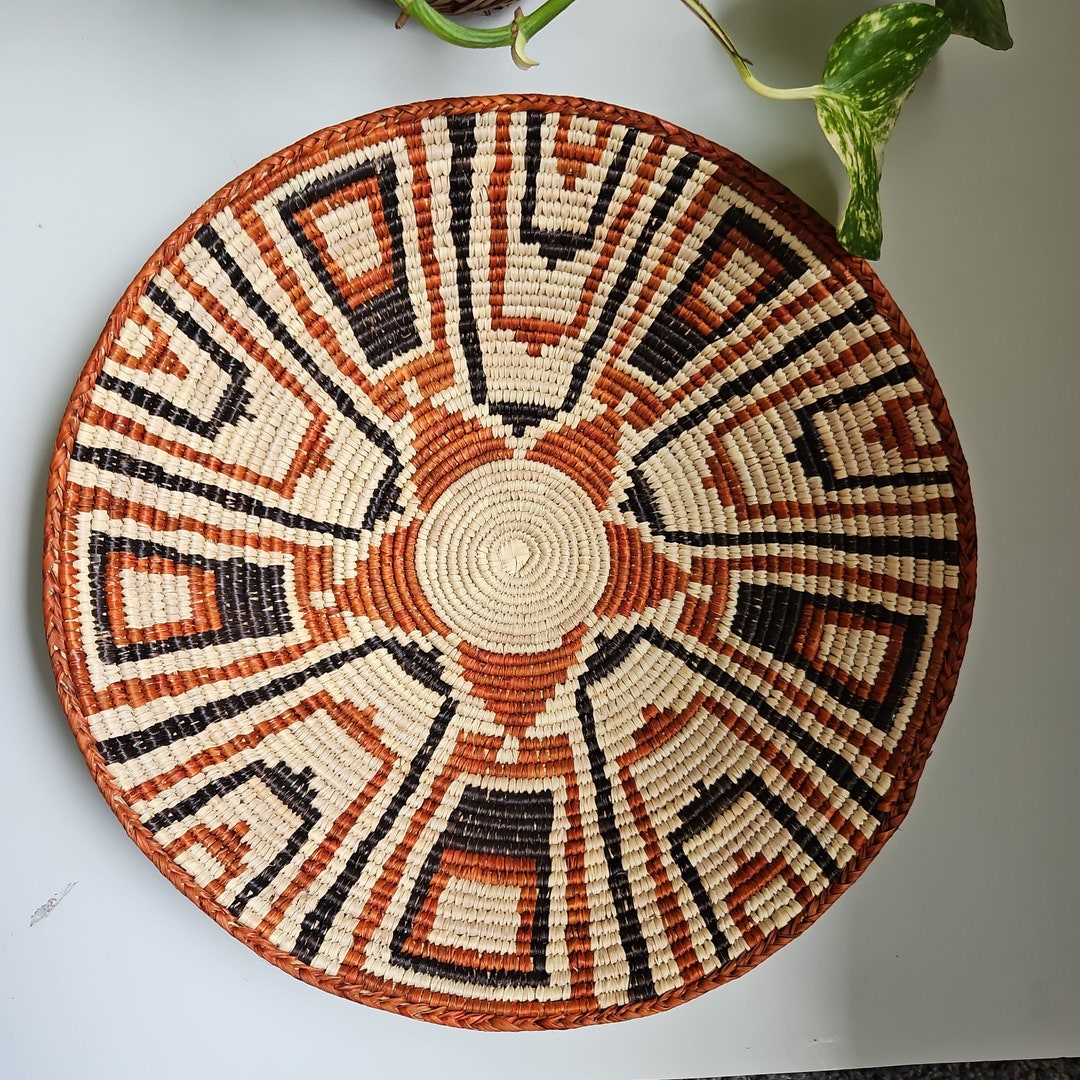 Authentic Southwest Navajo Inspired Woven Baskets | 13.5-14 Inch ...