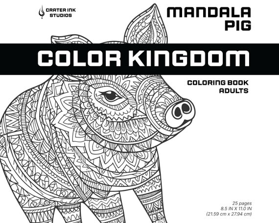 Pig Mandala Coloring Pages Pig Coloring Mandala Vector Images (68)