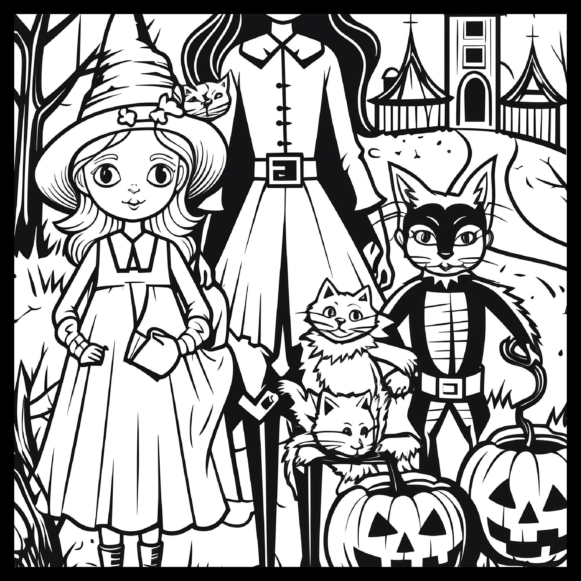 Printable Coloring Book | Little Halloween | 25 Pages | Kids | Fun ...