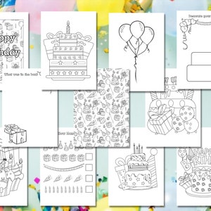 Printable Birthday Activity Book ~ 22 Different Pages ~ Birthday ...