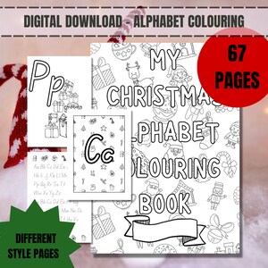 Alphabet Christmas Colouring Book Alphabet Activity Worksheets ...
