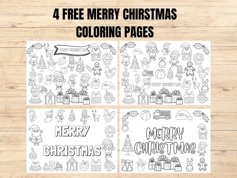 Personalized Coloring Page ~ Editable Christmas Coloring ~ Coloring ...