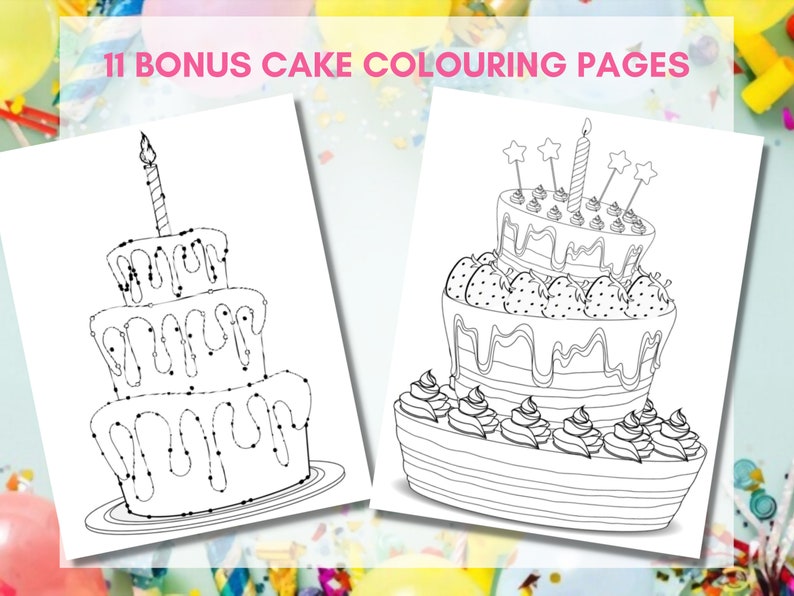 Printable Birthday Activity Book ~ 22 Different Pages ~ Birthday ...