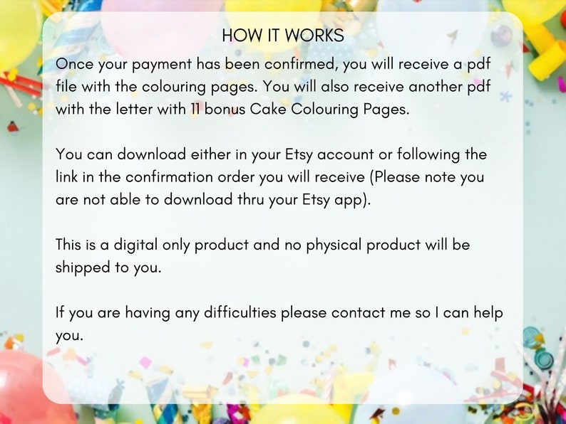 Printable Birthday Activity Book ~ 22 Different Pages ~ Birthday ...