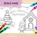 Personalized Coloring Page ~ Editable Christmas Coloring ~ Coloring ...