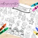 Personalized Coloring Page ~ Editable Christmas Coloring ~ Coloring ...