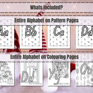 Alphabet Christmas Colouring Book Alphabet Activity Worksheets ...