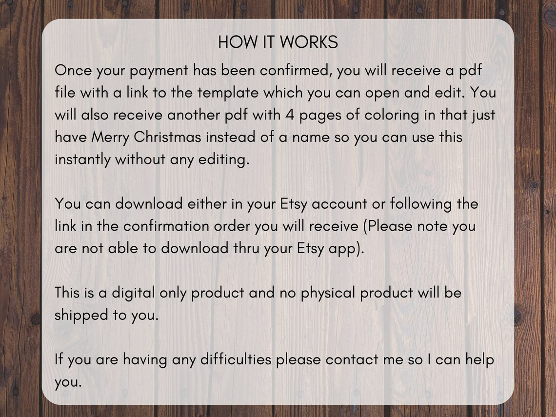 Personalized Coloring Page Editable Christmas Coloring Coloring Pages ...