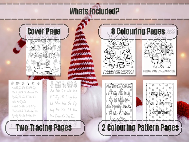 Alphabet Christmas Colouring Book Alphabet Activity Worksheets ...