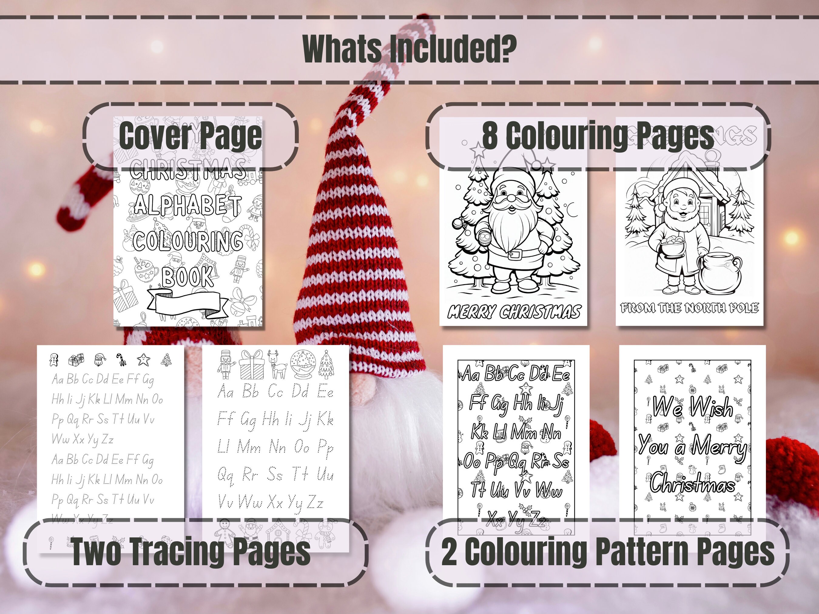 Alphabet Christmas Colouring Book Alphabet Activity Worksheets ...