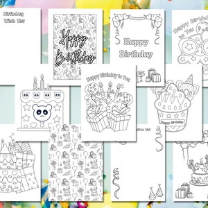 Printable Birthday Activity Book ~ 22 Different Pages ~ Birthday ...