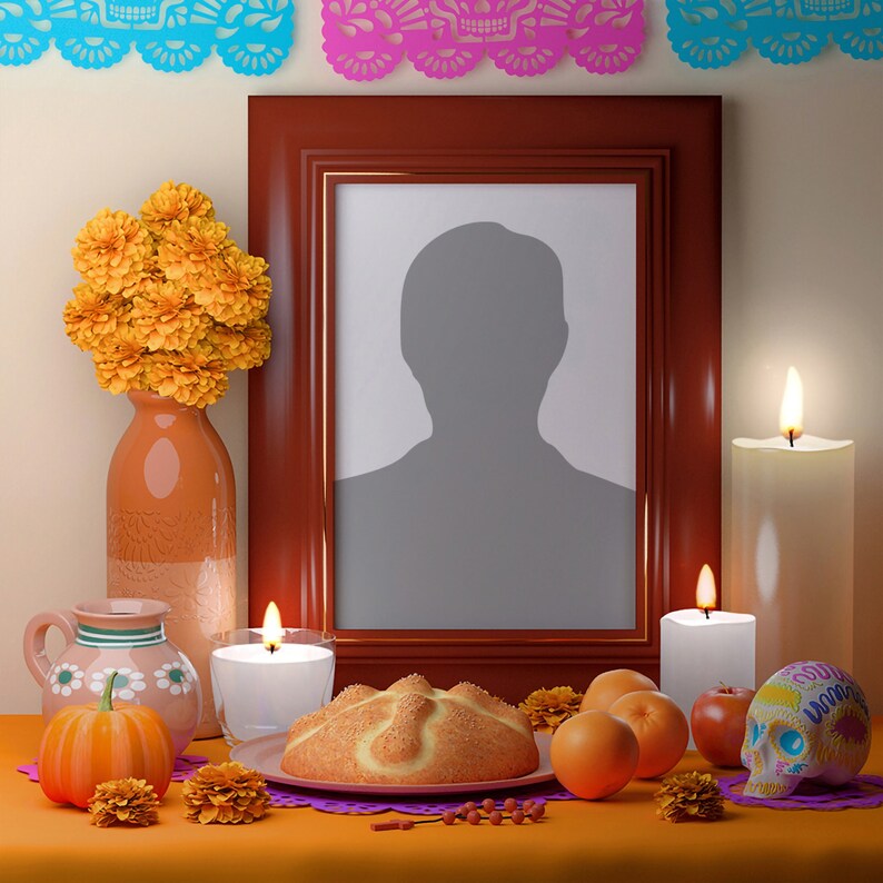 Ofrenda de día de muertos digital descargable - Etsy México