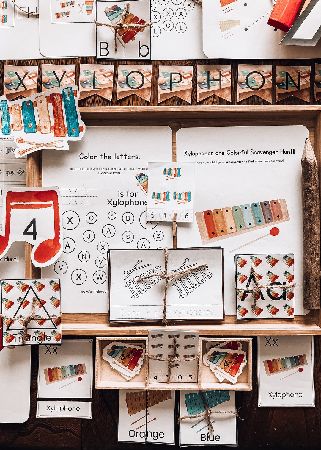 X is for Xylophone Early Learning Pack - Etsy
