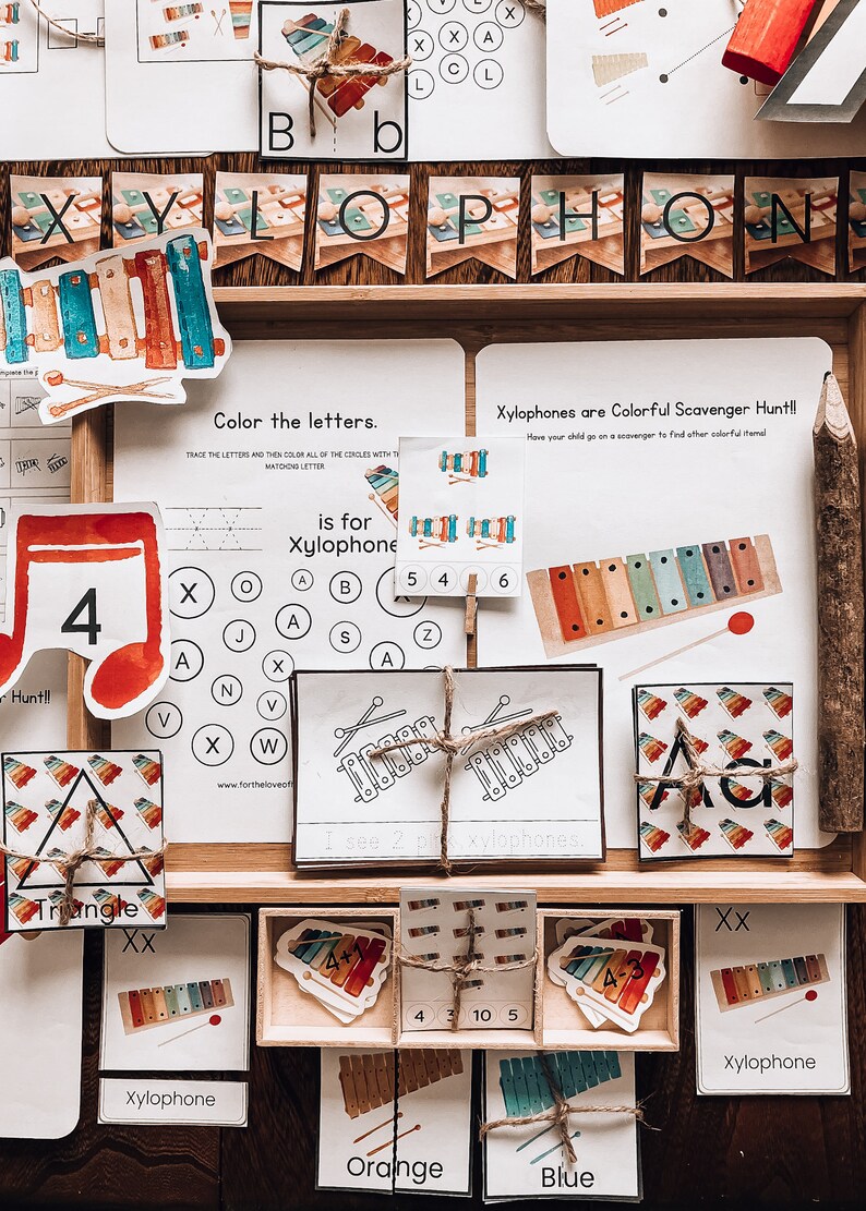 X is for Xylophone Early Learning Pack - Etsy