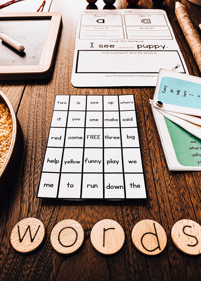 Pre-k Dolch Sight Words Pack - Etsy