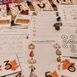 Fall Learning Pack - Etsy