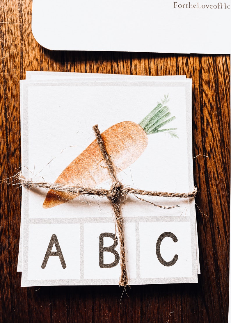 A-Z Fruits & Vegetables Pack - Etsy