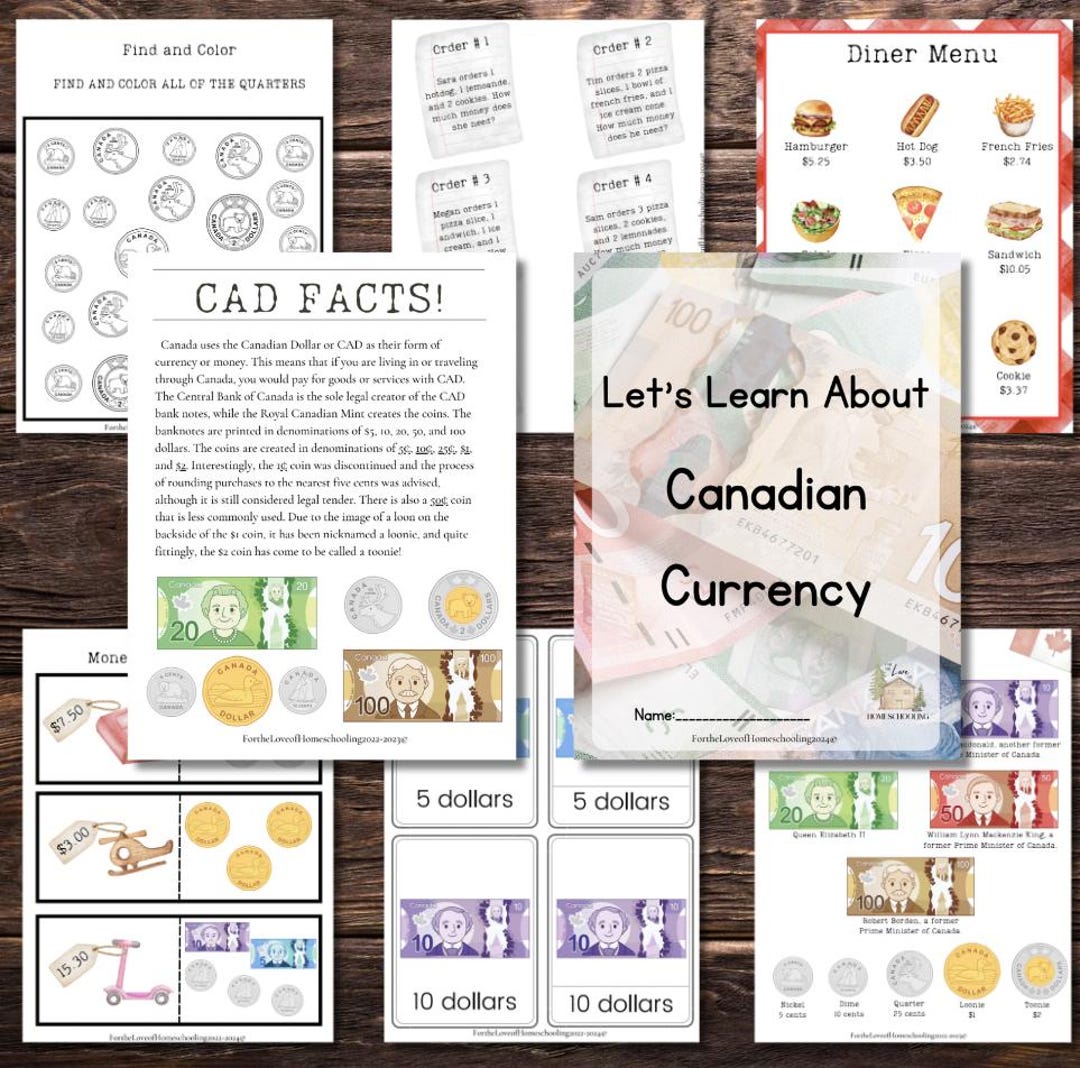 Let’s Learn About Canadian Currency - Etsy