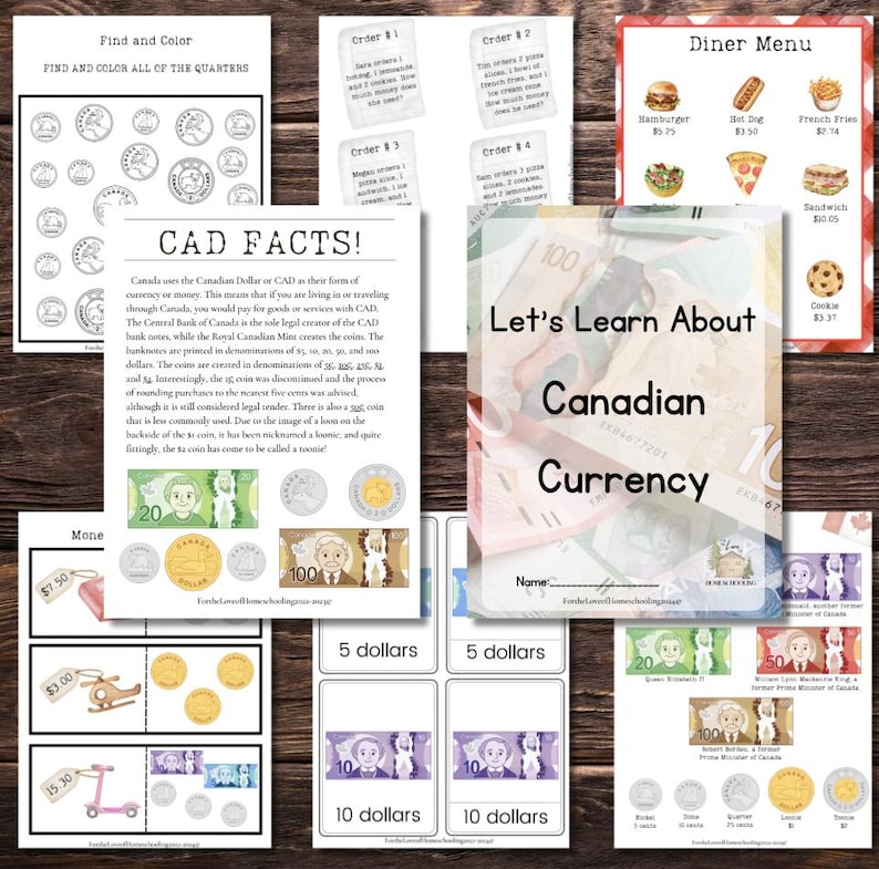 Let’s Learn About Canadian Currency - Etsy
