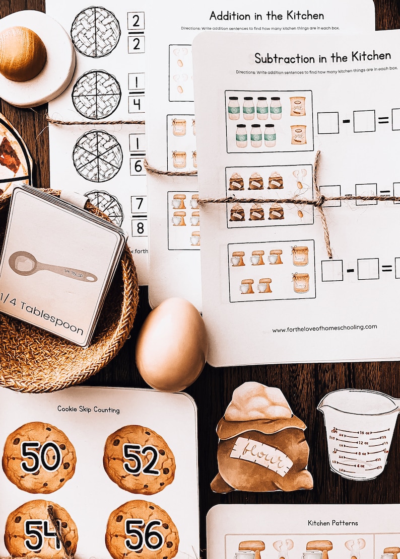 Math in the Kitchen Learning Pack - Etsy
