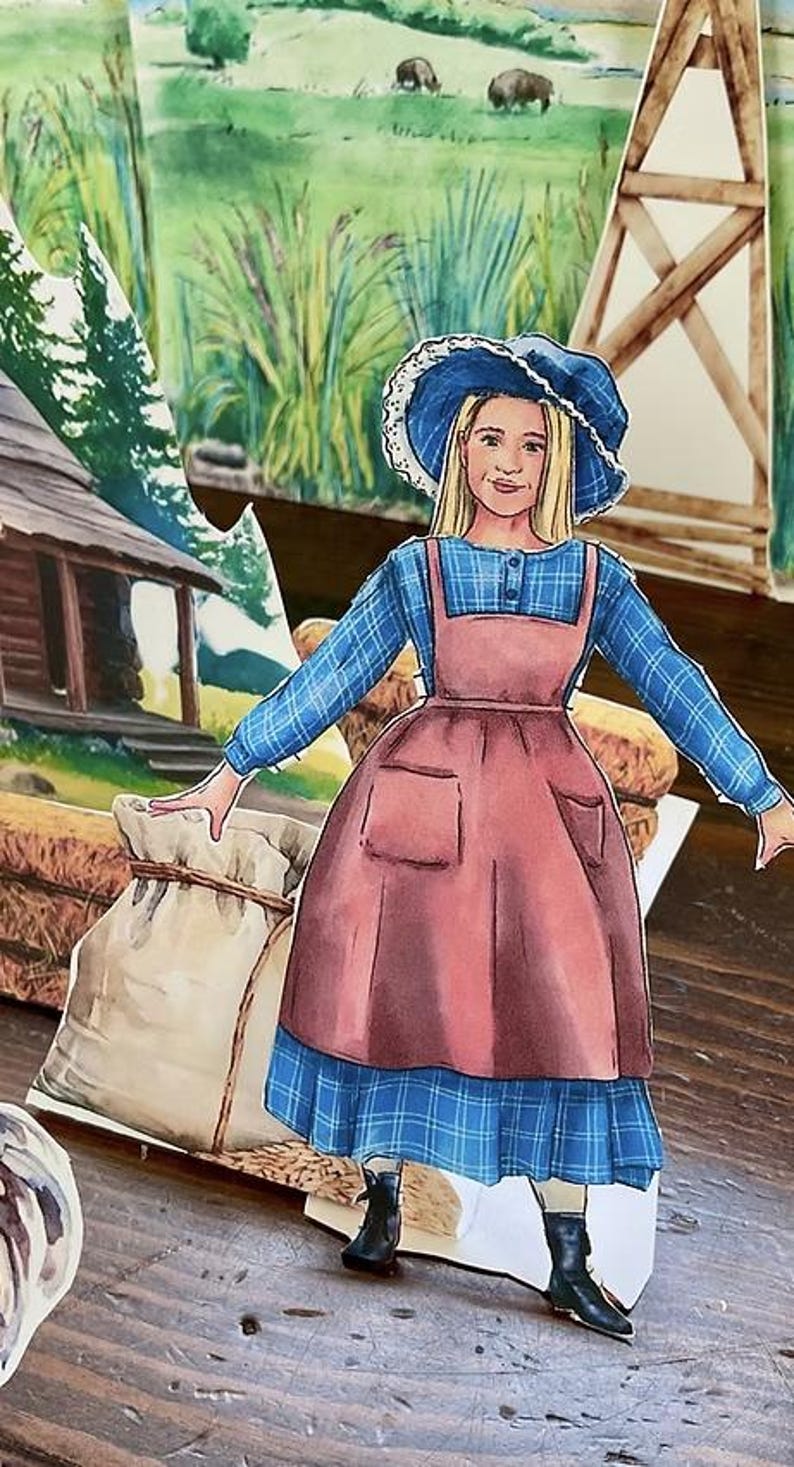Pioneer Paper Doll Set - Etsy