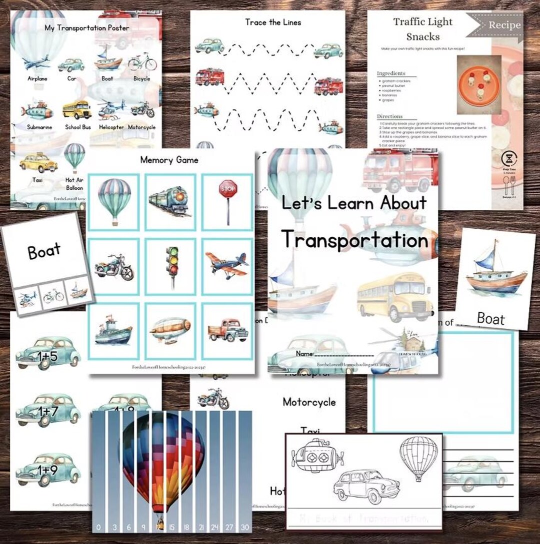 Transportation Mini Bundle - Etsy