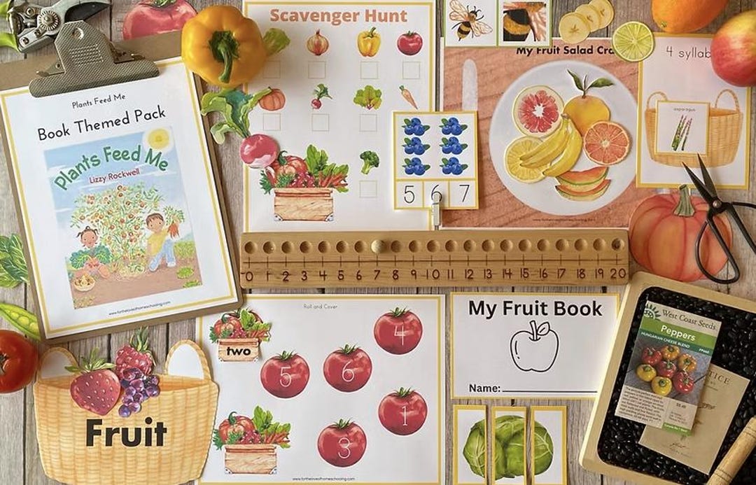 Plants Feed Me Book Themed Pack - Etsy
