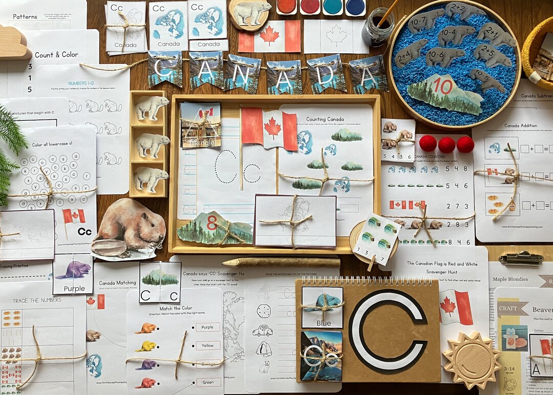 C is for Canada Learning Pack - Etsy
