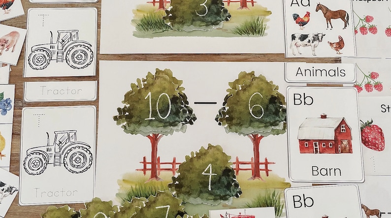 On the Farm Learning Pack - Etsy