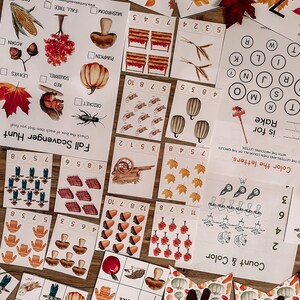 Fall Learning Pack - Etsy