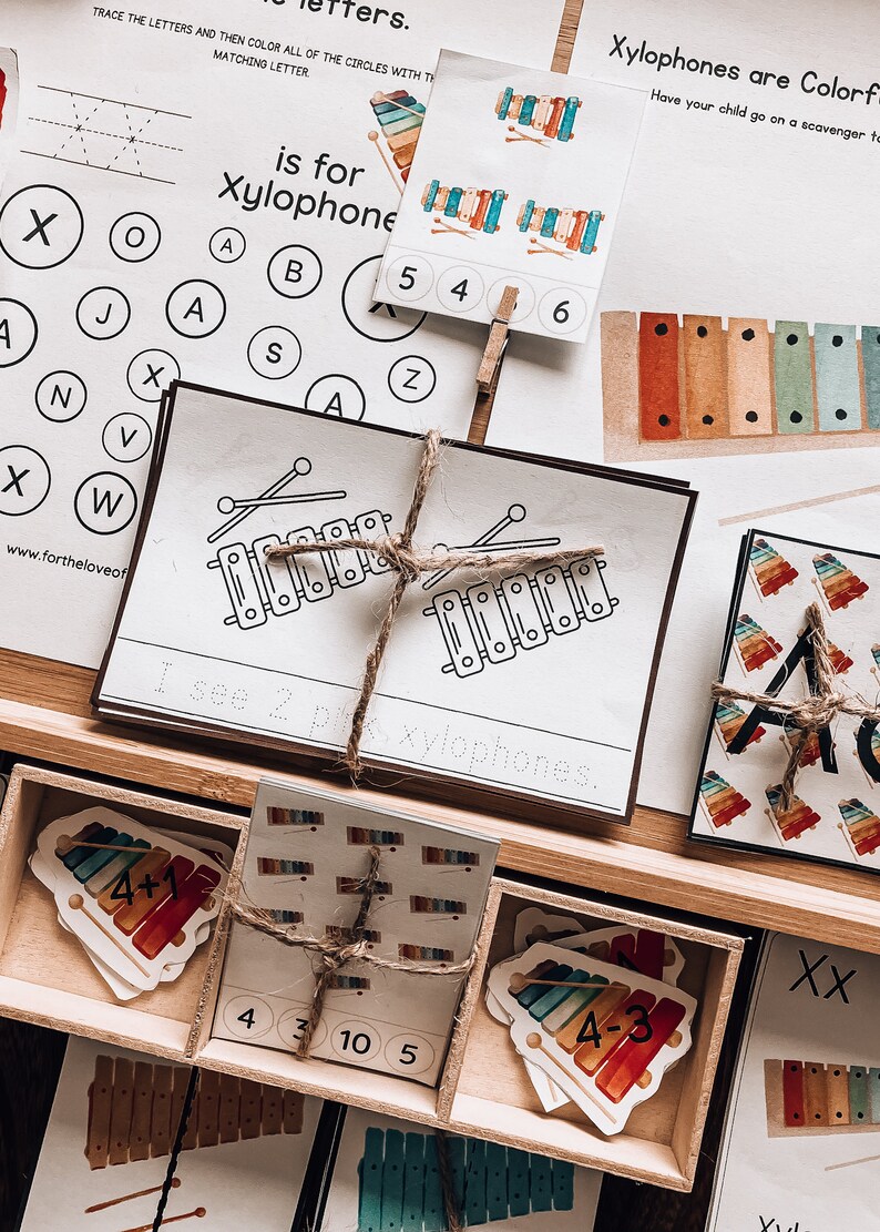 X is for Xylophone Early Learning Pack - Etsy