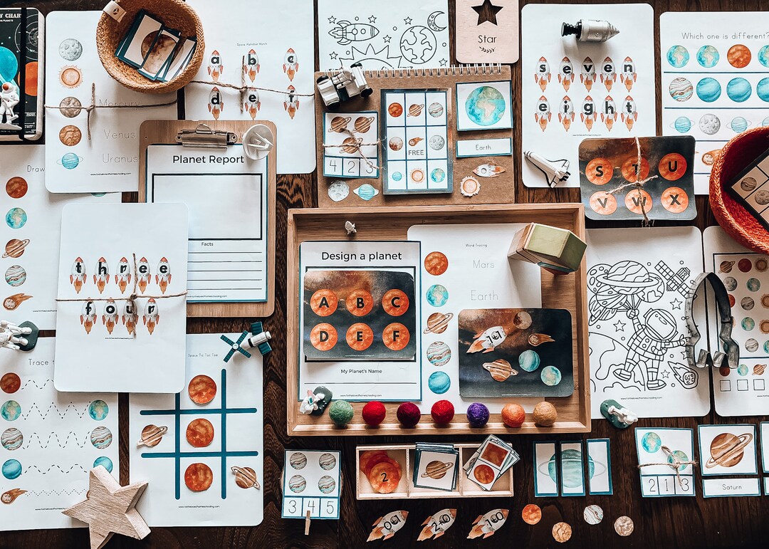 Outer Space Learning Pack - Etsy