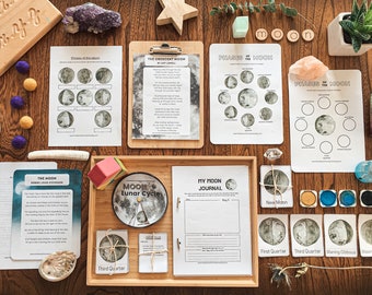 Moon Phases and Lunar Unit Study BUNDLE - Etsy