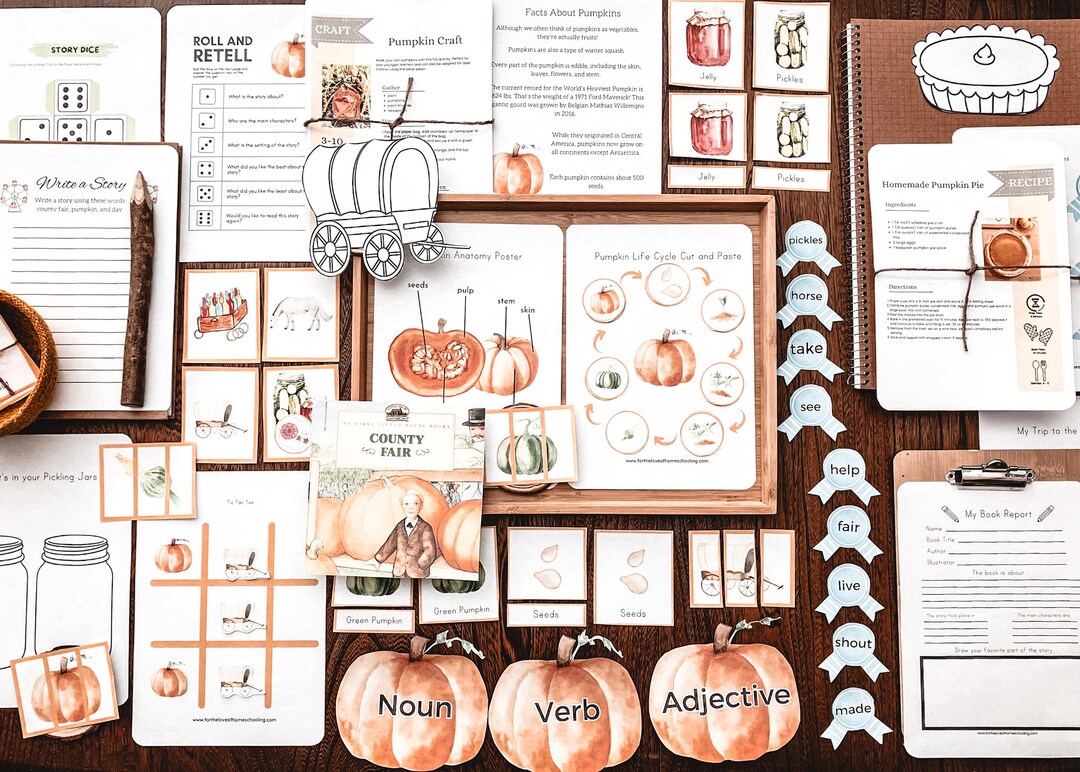 The County Fair Book Themed Learning Pack - Etsy