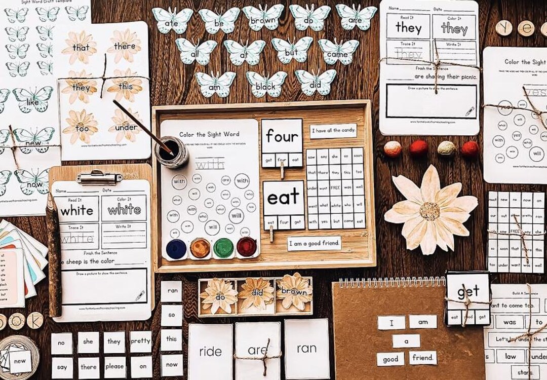 Kindergarten Dolch Sight Word Pack - Etsy