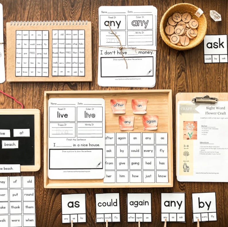 Grade 1 Dolch Sight Word Pack - Etsy