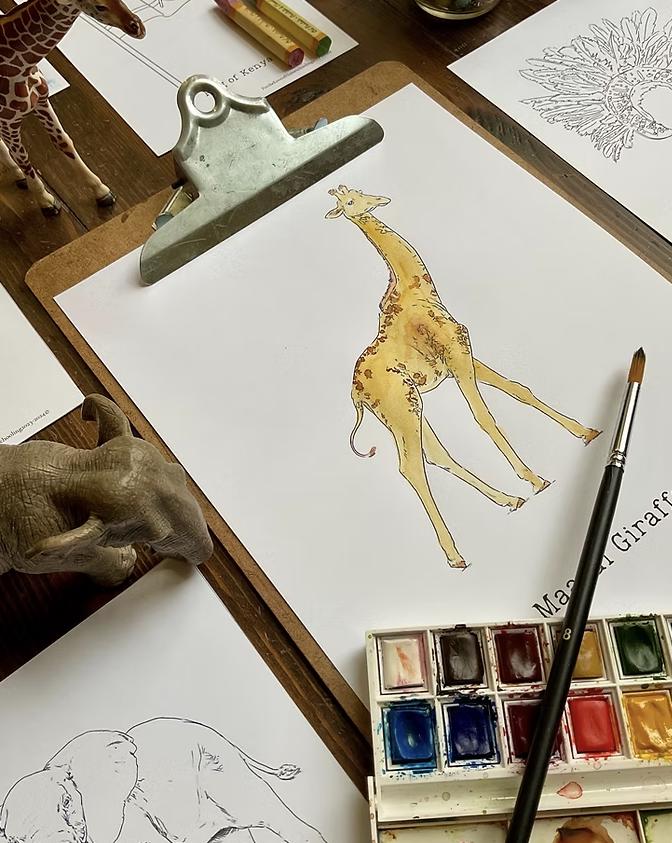 Kenya Coloring Book - Etsy