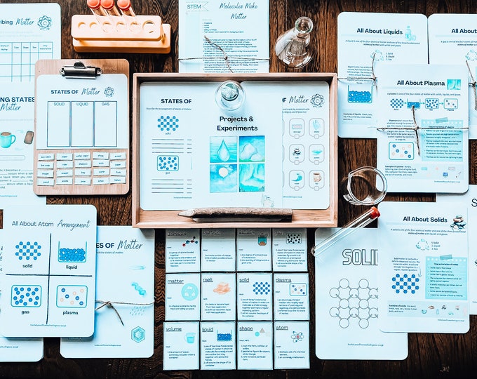 States of Matter - Montessori Three/four Parts Cards With FREEBIE! - Etsy