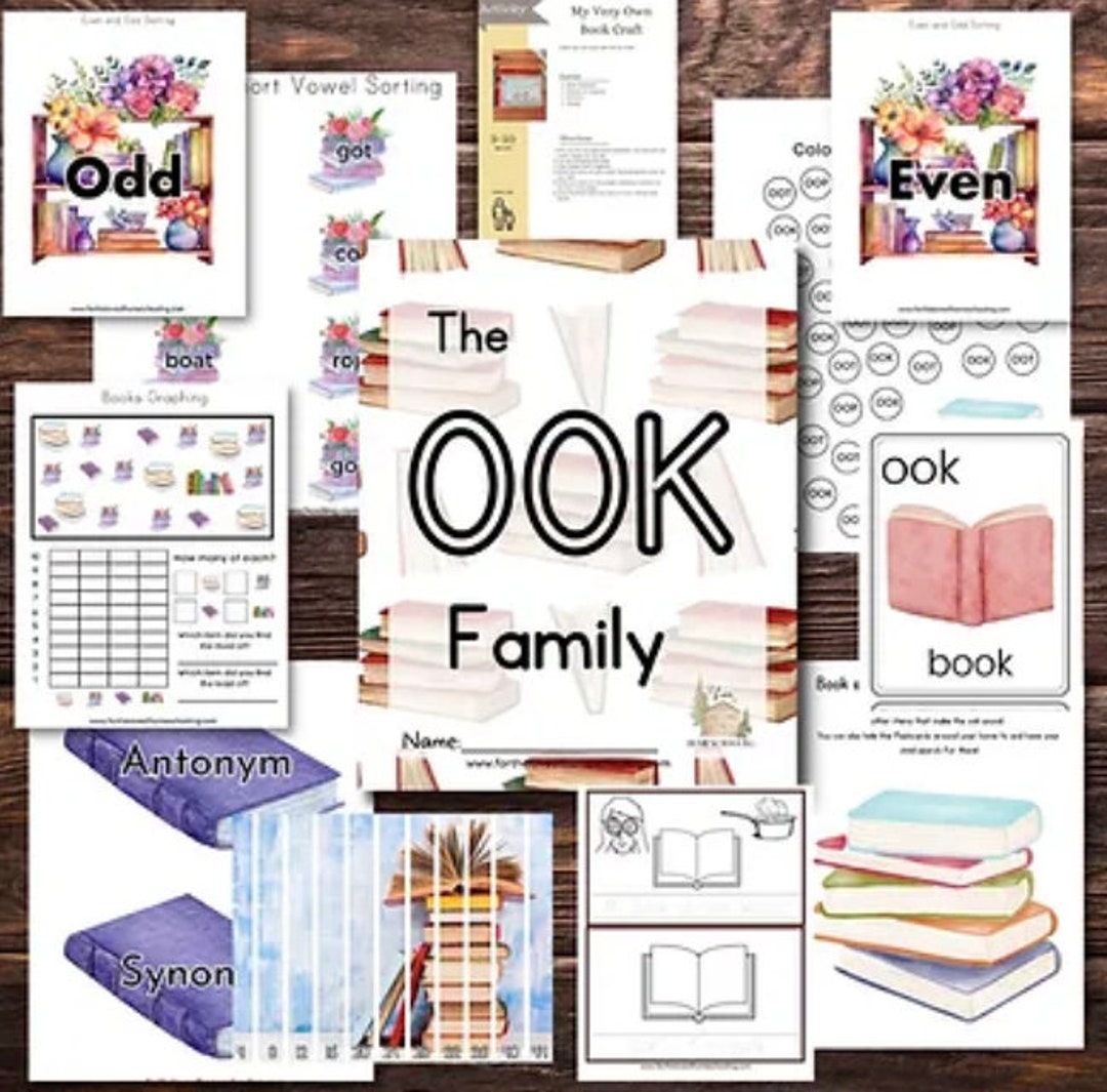 The OOK Word Family Pack - Etsy