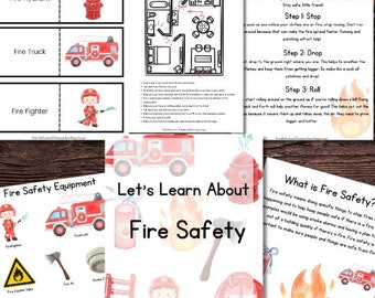 Fire Safety Unit Study, Learning About Firefighters, Safety Activities ...