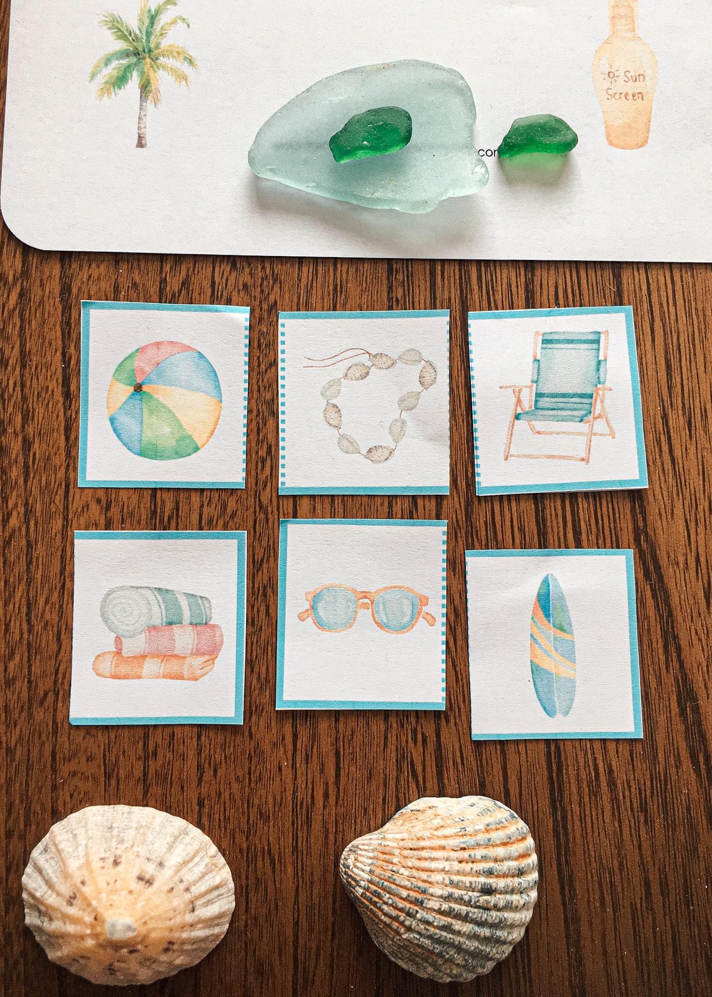 A Day at the Beach Tot School Pack - Etsy