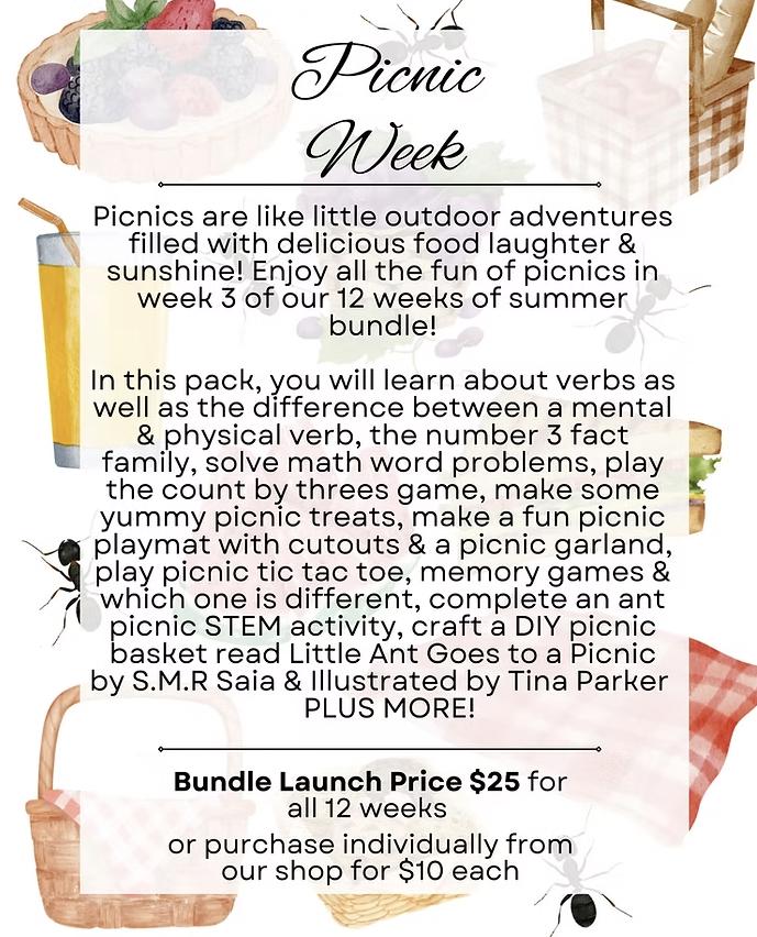 12 Weeks of Summer Bundle - Etsy