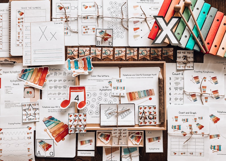 X is for Xylophone Early Learning Pack - Etsy