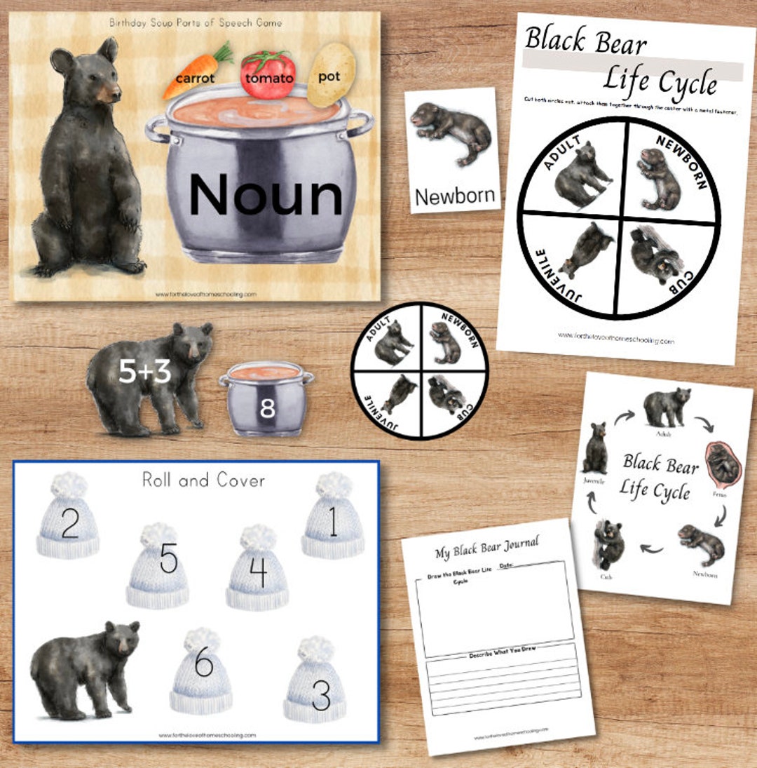 Bear Book Themed Learning Pack - Etsy